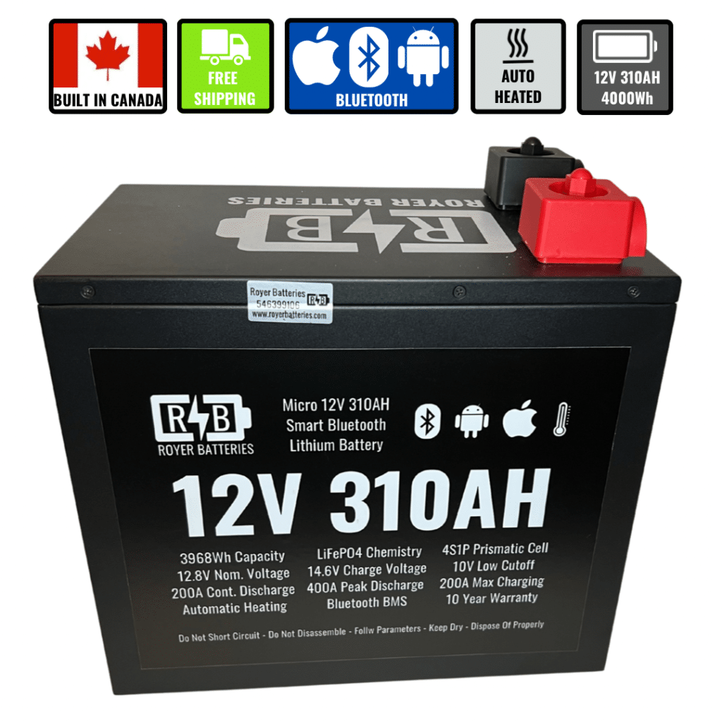 Royer Batteries Micro Series 12V 310 AH Lithium Battery (LiFePo4) - Power My Home